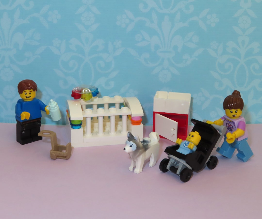 Mom Dad & Baby Set - Choose Hair Colors - Rocking Crib Bassinet Boy ...