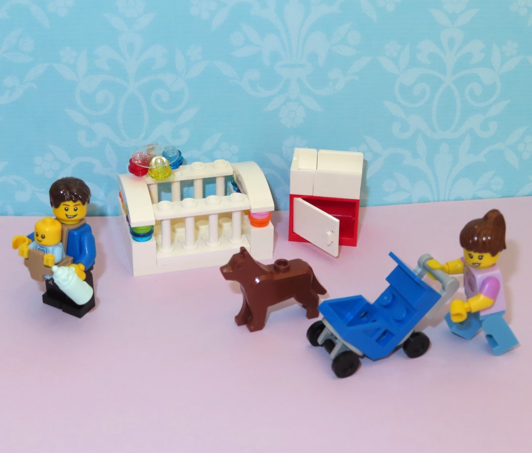 Mom Dad & Baby Set - Choose Hair Colors - Rocking Crib Bassinet Boy ...