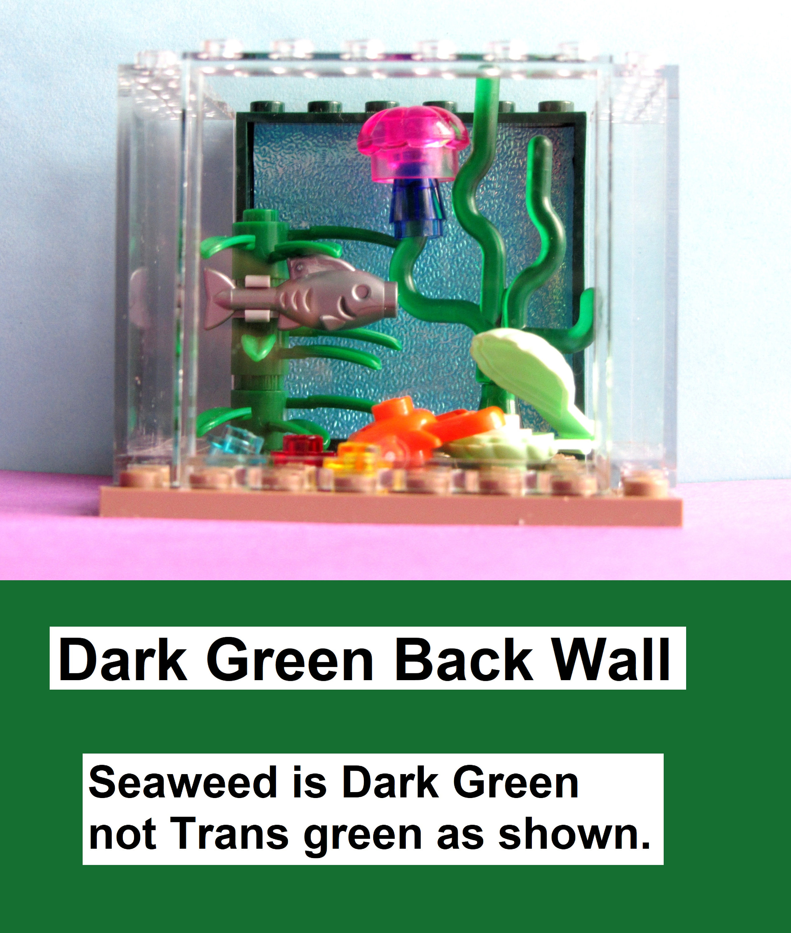 Miniature Sea Aquarium Set With Jelly Fish Crab Clam Sea Weed Plants ...