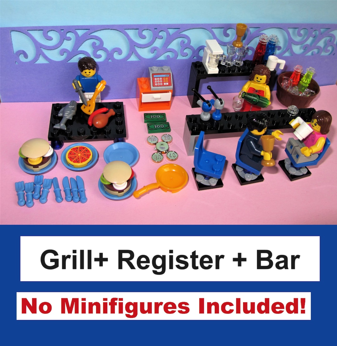 Soda Coffee Shop, Cafe or Bar +/- BBQ Barbeque or Cash Register W Money ...