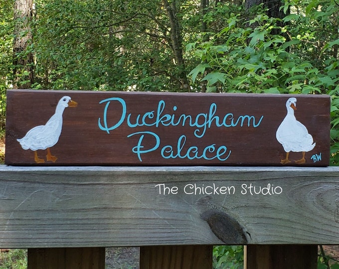 Duck Sign, Duckingham Palace, Duck Decor, Duck House Sign, Pallet Sign ...