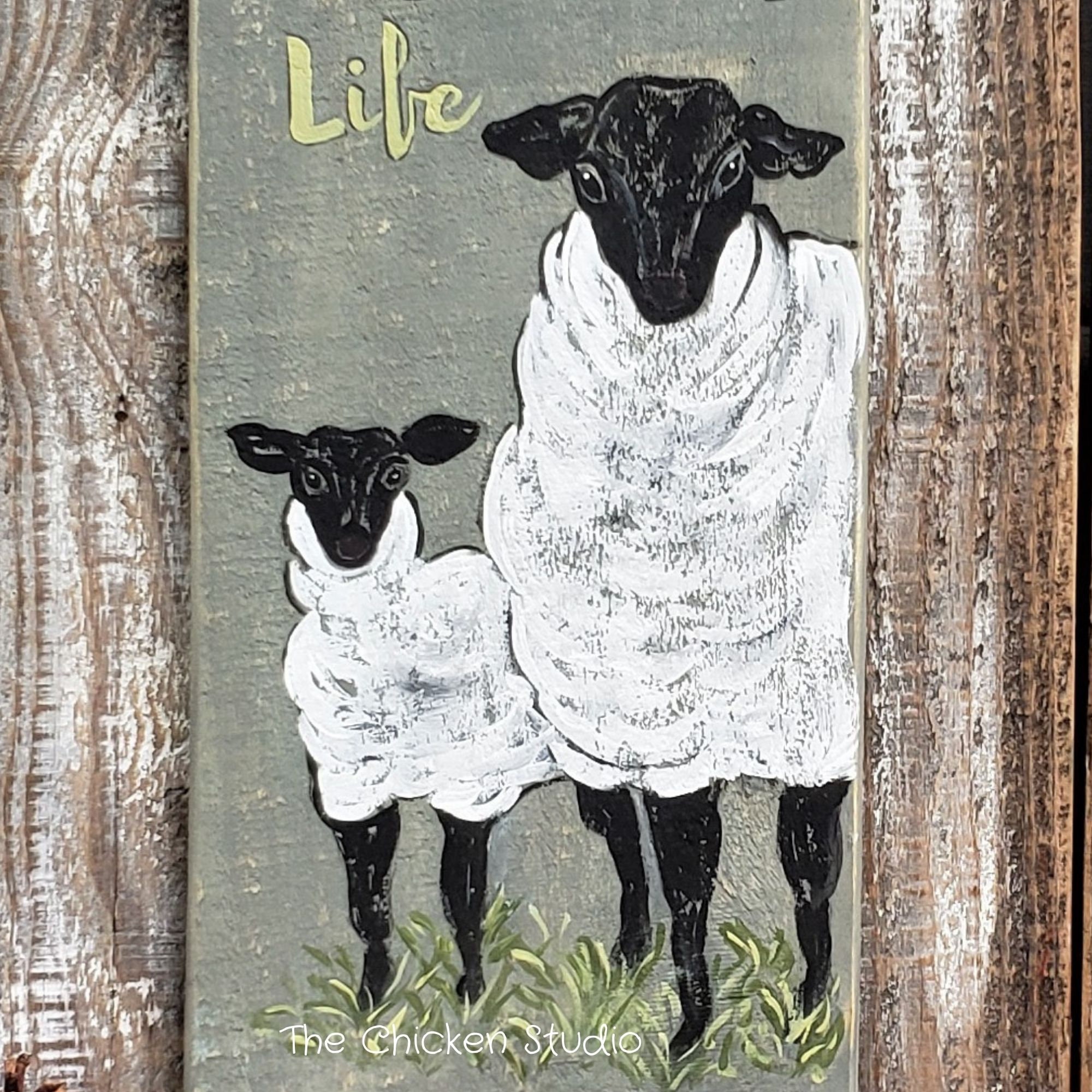 Farm Life Best Life Sheep Sign Farmhouse Decor Lamb Hand | Etsy