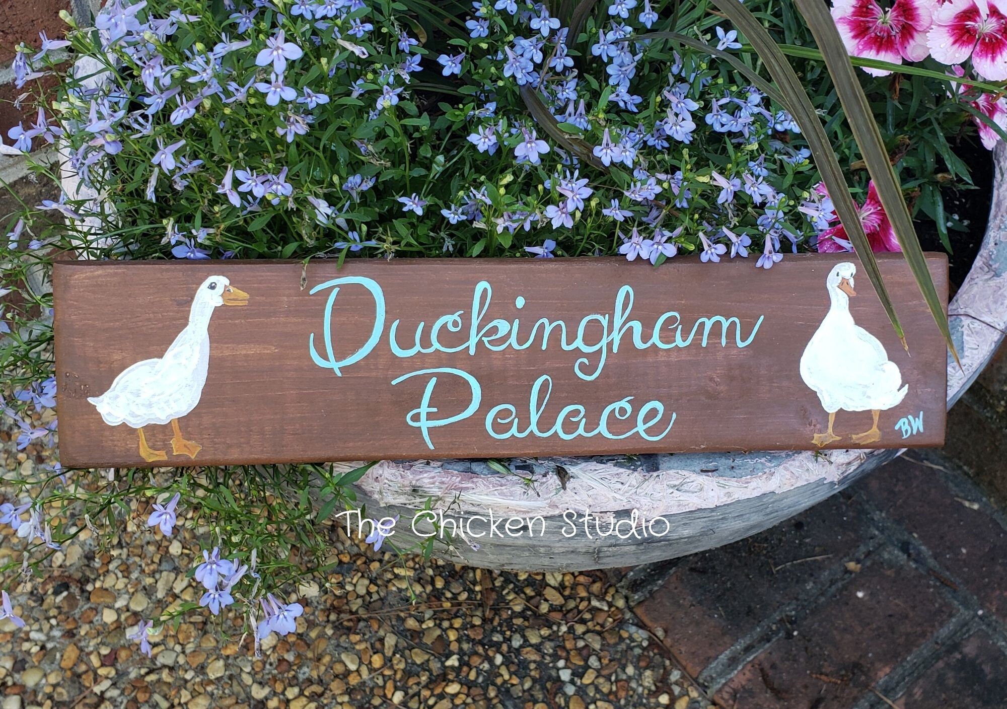 Duck sign Duckingham Palace duck decor duck house sign | Etsy