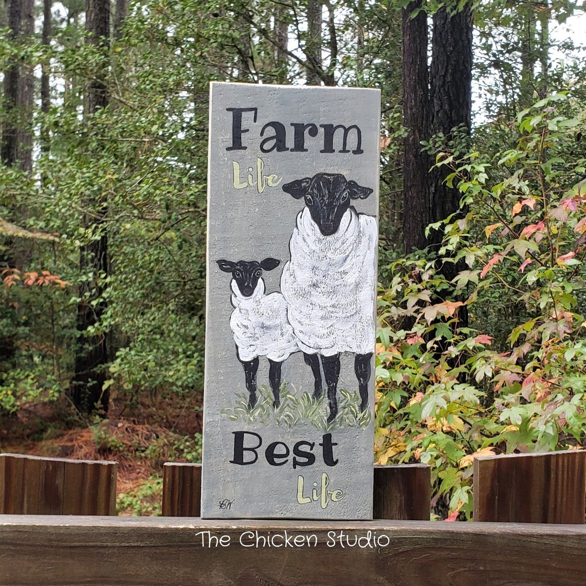 Farm Life Best Life Sheep Sign Farmhouse Decor Lamb Hand - Etsy