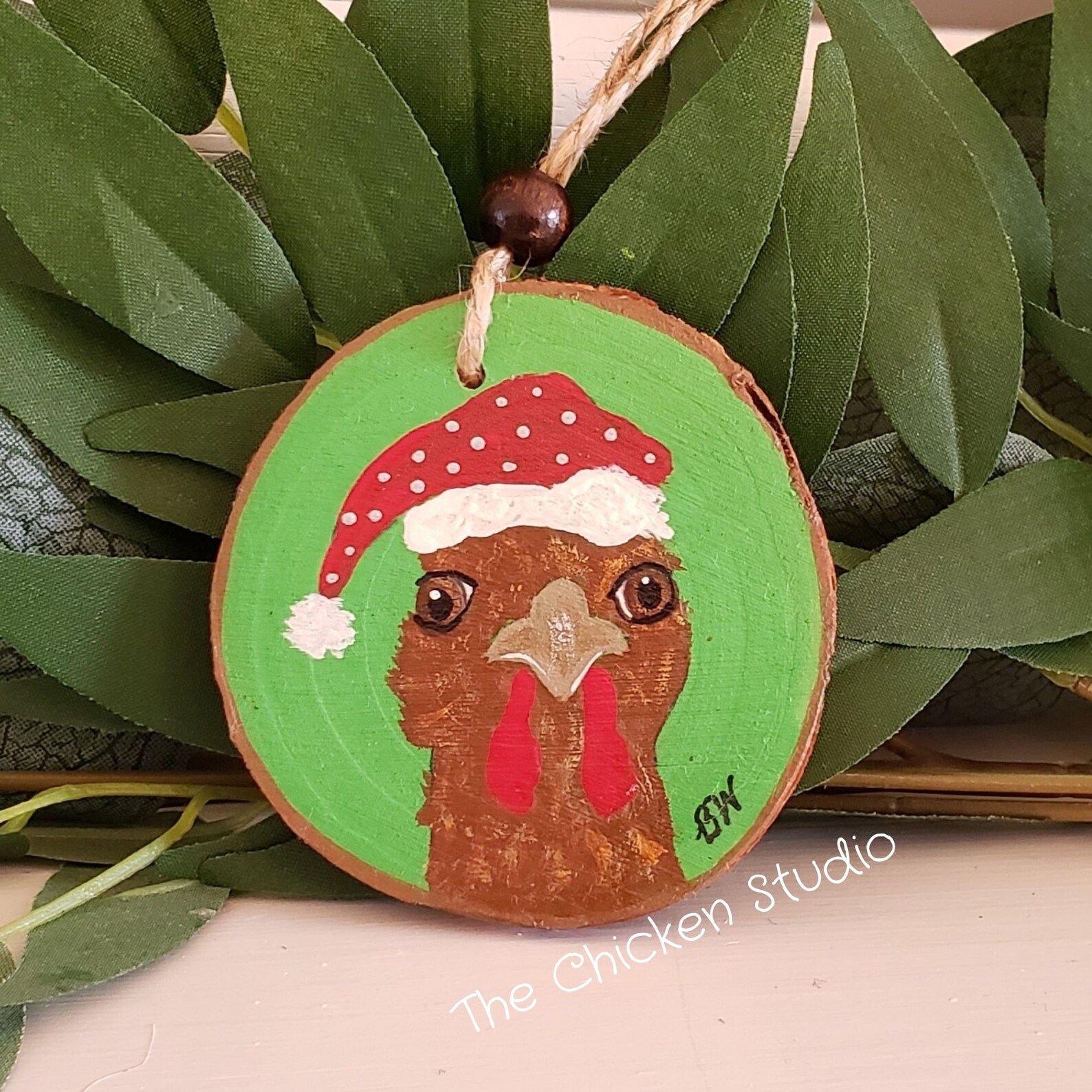 Chicken Ornament personalize chickens in hats hens funny | Etsy