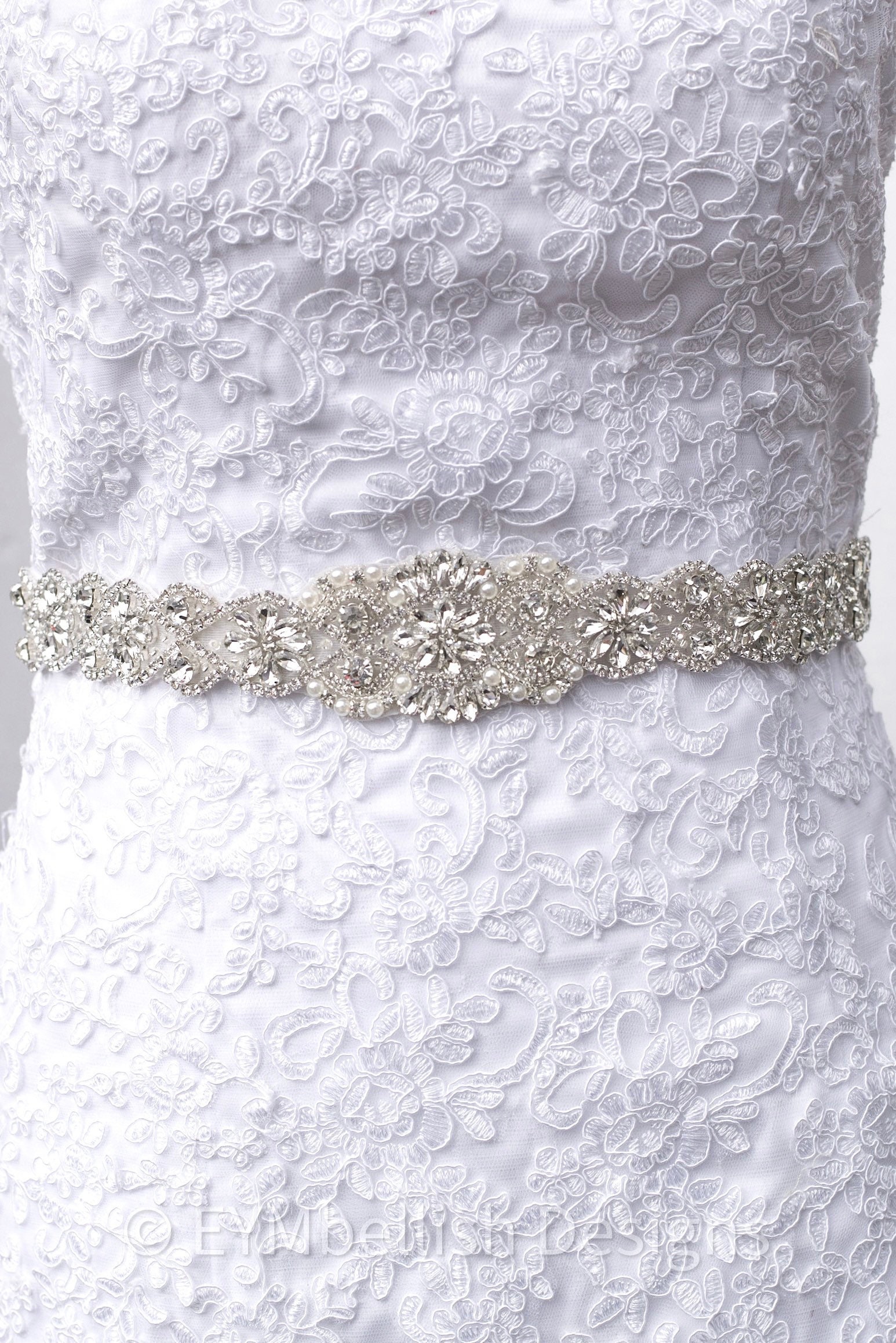 Crystal Rhinestone Belt With Clasp Bridal Belt Bridal Sash | Etsy