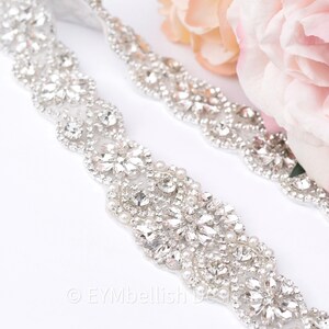 Crystal Rhinestone Belt With Clasp- Bridal Belt - Bridal Sash ...