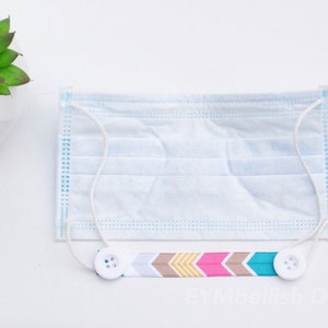 Ear Savers for Face Masks- Comfortable Mask Extenders- Stretch Mask ...