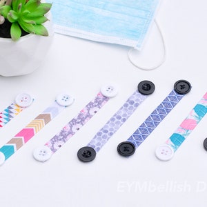 Ear Savers for Face Masks- Comfortable Mask Extenders- Stretch Mask ...