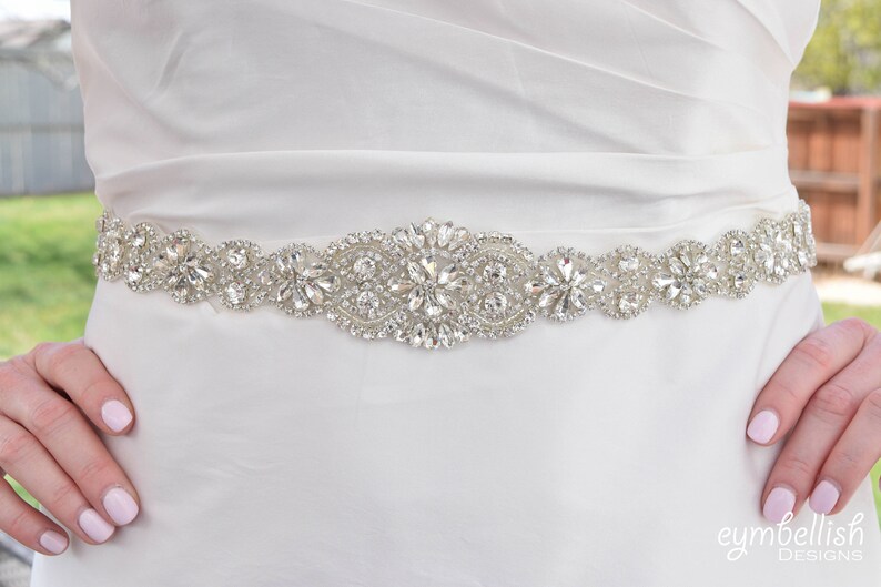 Crystal Rhinestone Belt with Clasp Bridal Belt Bridal Sash | Etsy