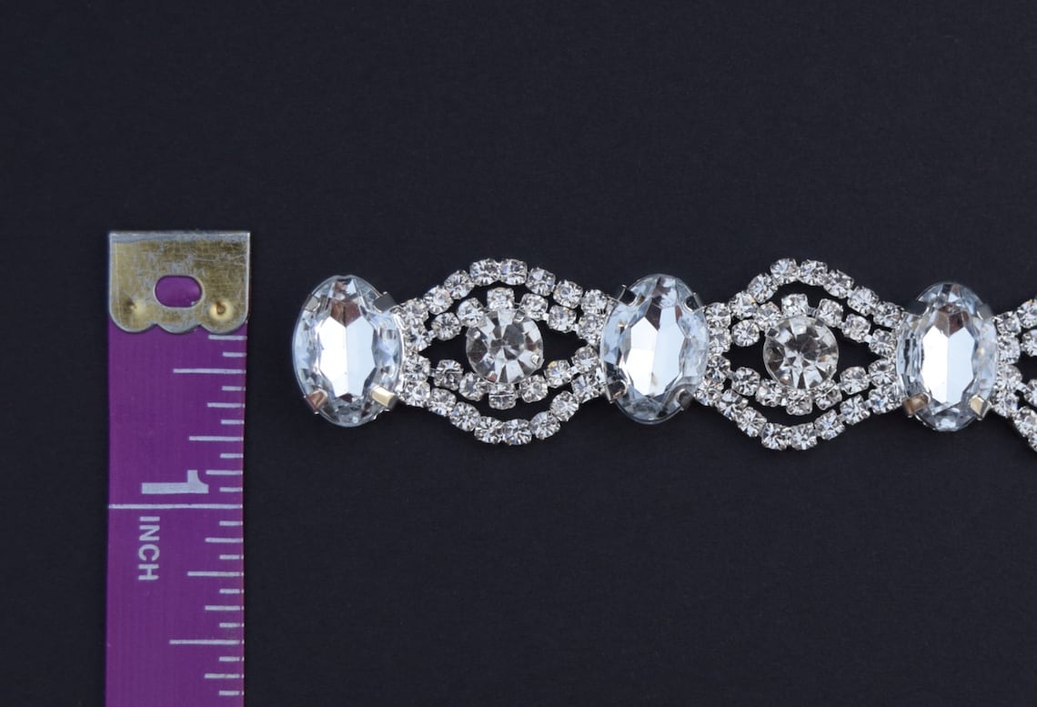 Thin Crystal Rhinestone Belt Bridal Belt Rhinestone Hair - Etsy