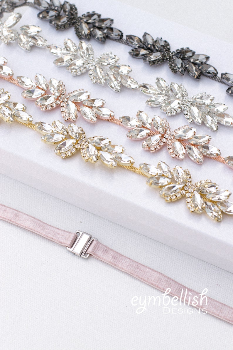 Bridal Belt With Elastic Clasp 1 Fitted Wedding Sash - Etsy