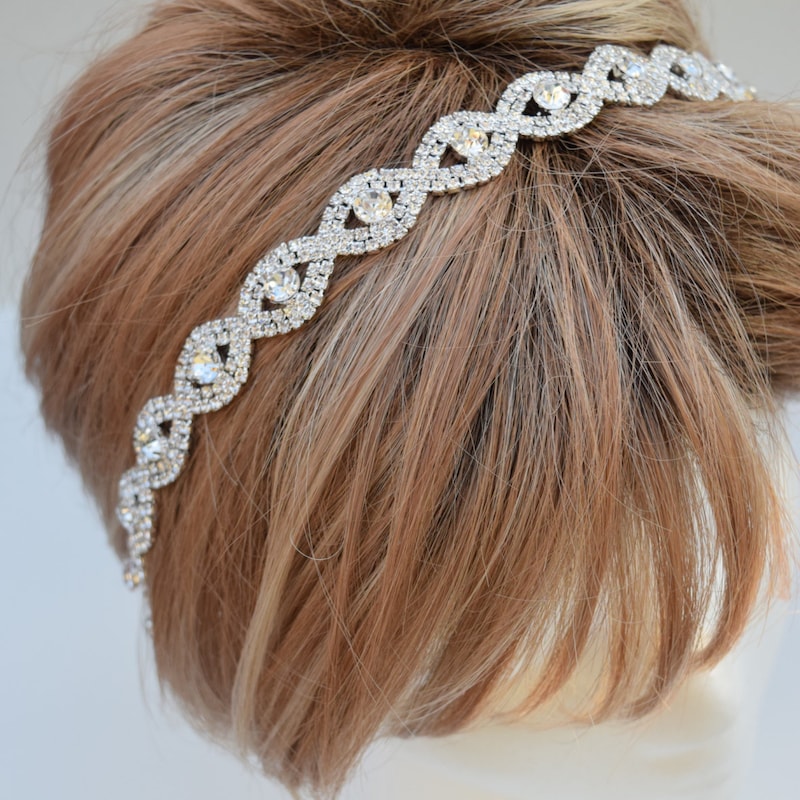 Rhinestone Headband - Etsy