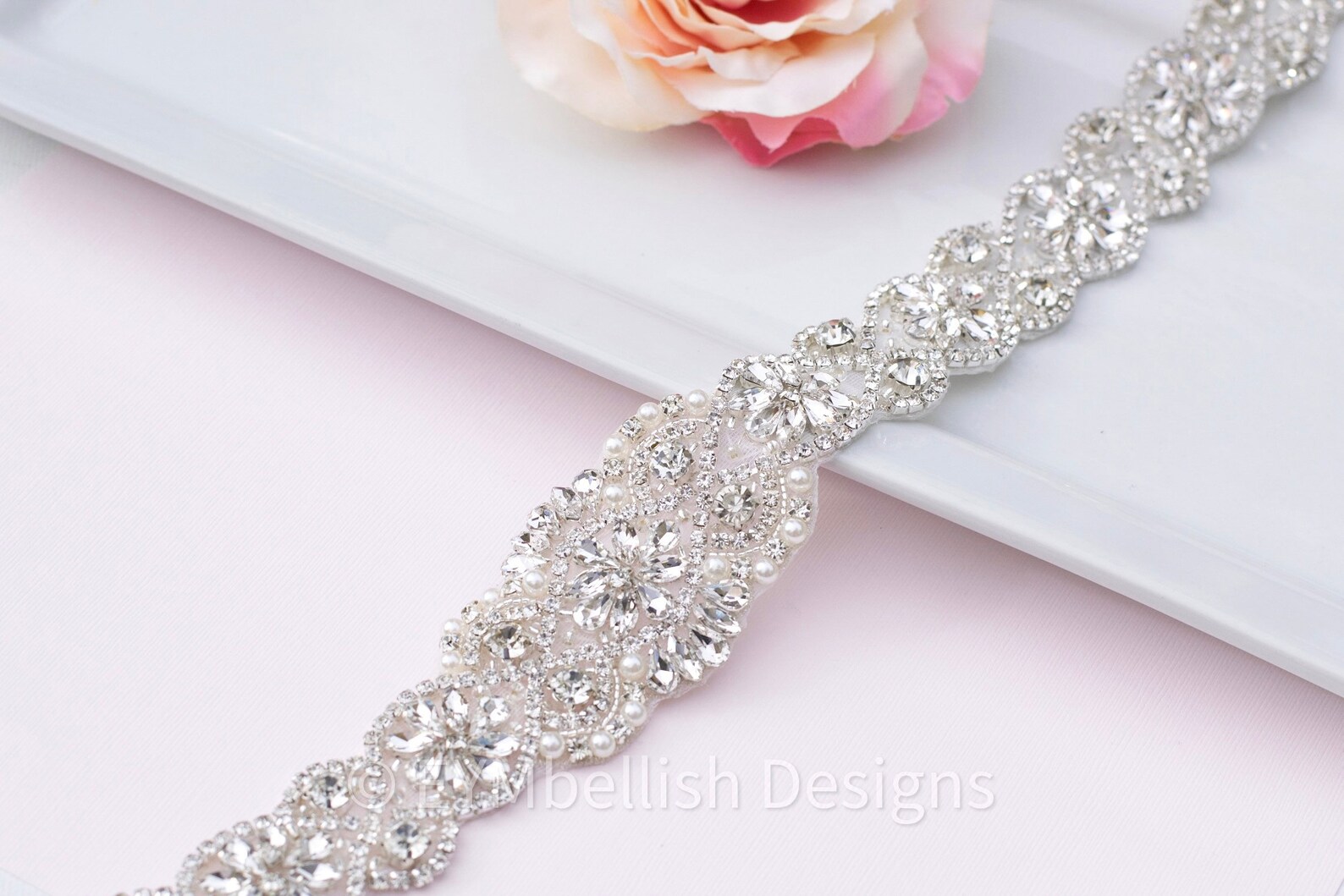 Crystal Rhinestone Belt With Clasp Bridal Belt Bridal Sash - Etsy