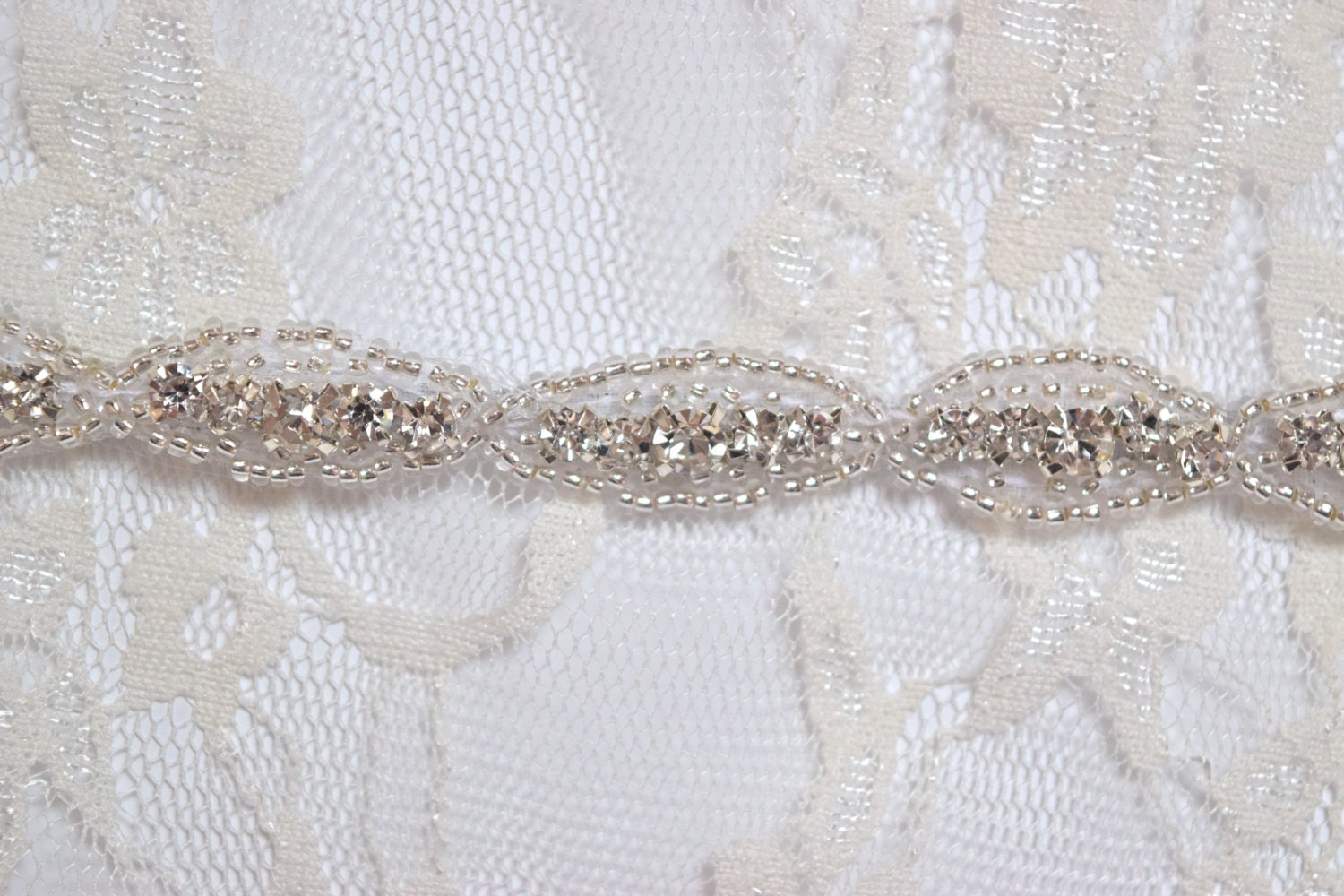 Full Length Thin Crystal Rhinestone Belt With Clasp Bridal - Etsy