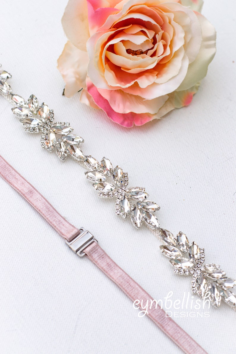 Bridal Belt With Elastic Clasp 1 Fitted Wedding Sash - Etsy