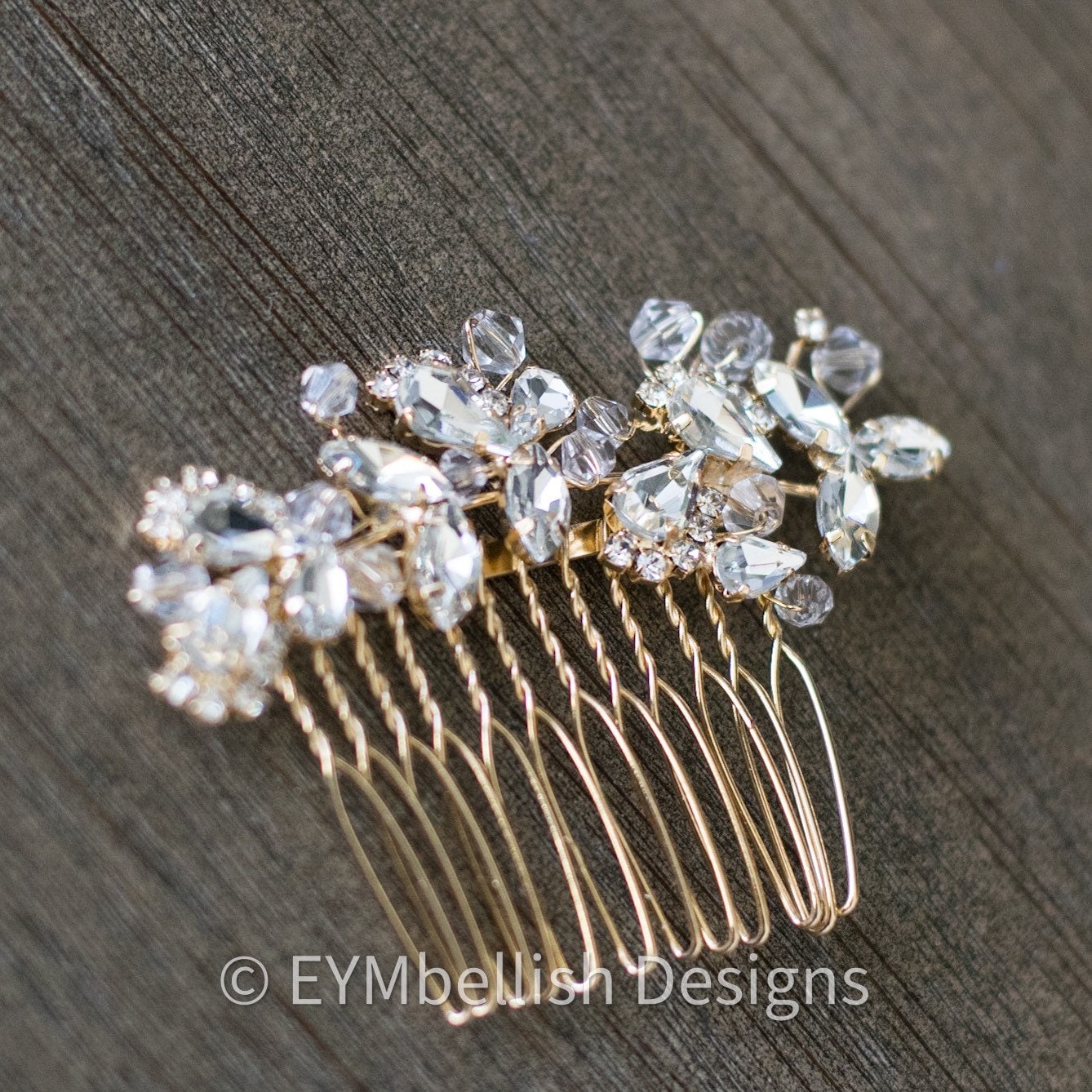 Petite Crystal Bridal Comb – Elegant Rhinestone Wedding Hair Accessory ...
