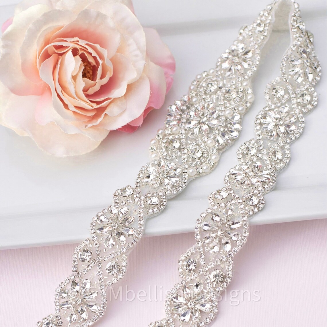 Crystal Rhinestone Belt With Clasp Bridal Belt Bridal Sash - Etsy