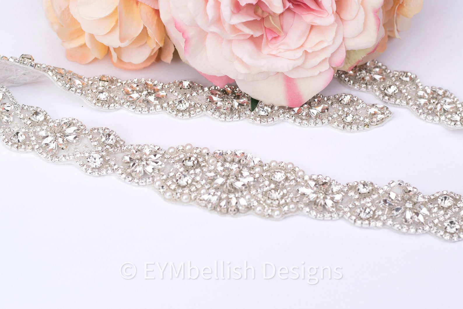 Crystal Rhinestone Belt With Clasp Bridal Belt Bridal Sash - Etsy
