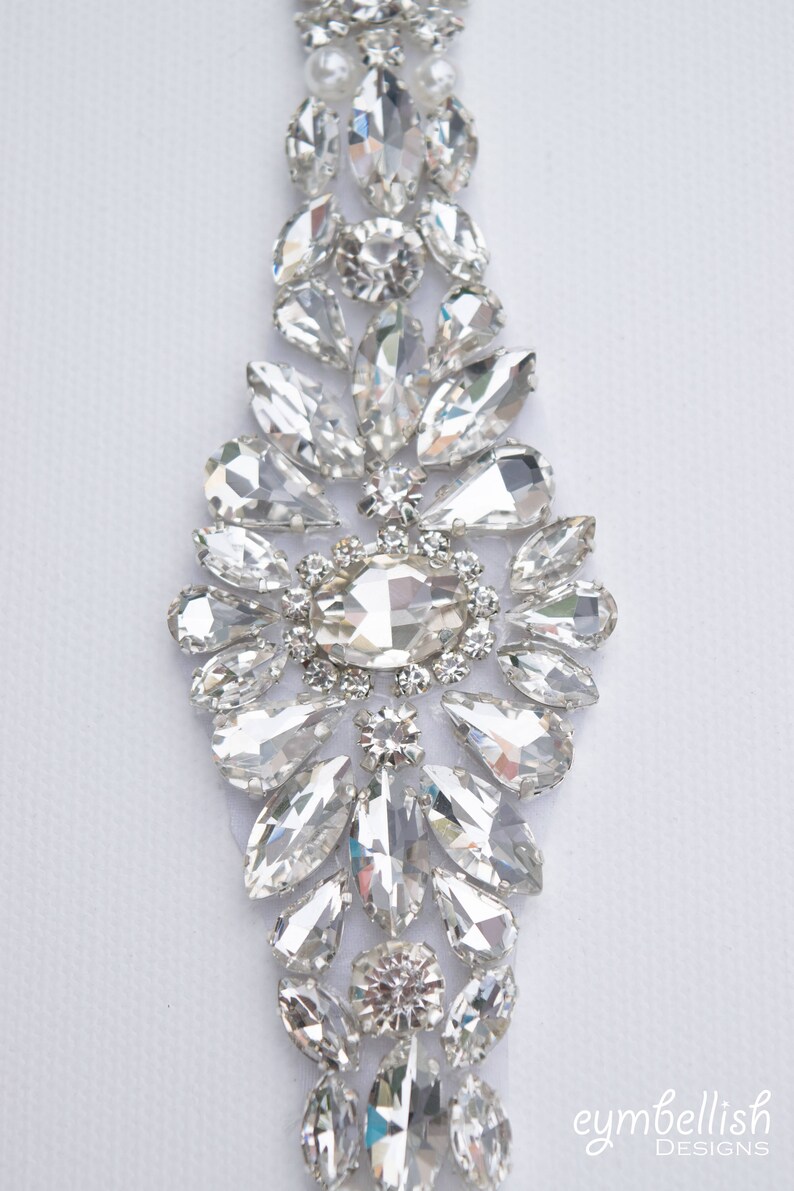 Bridesmaids Belt flower Girl Sash-rhinestone Belt Thin - Etsy