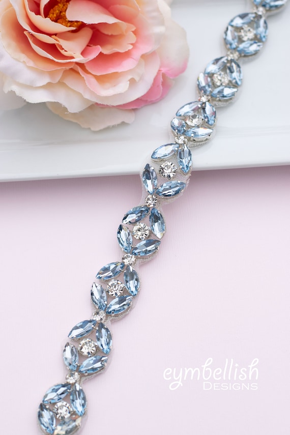 Light Blue Wedding Belt Blue Bridesmaids Belt Dusty Blue - Etsy