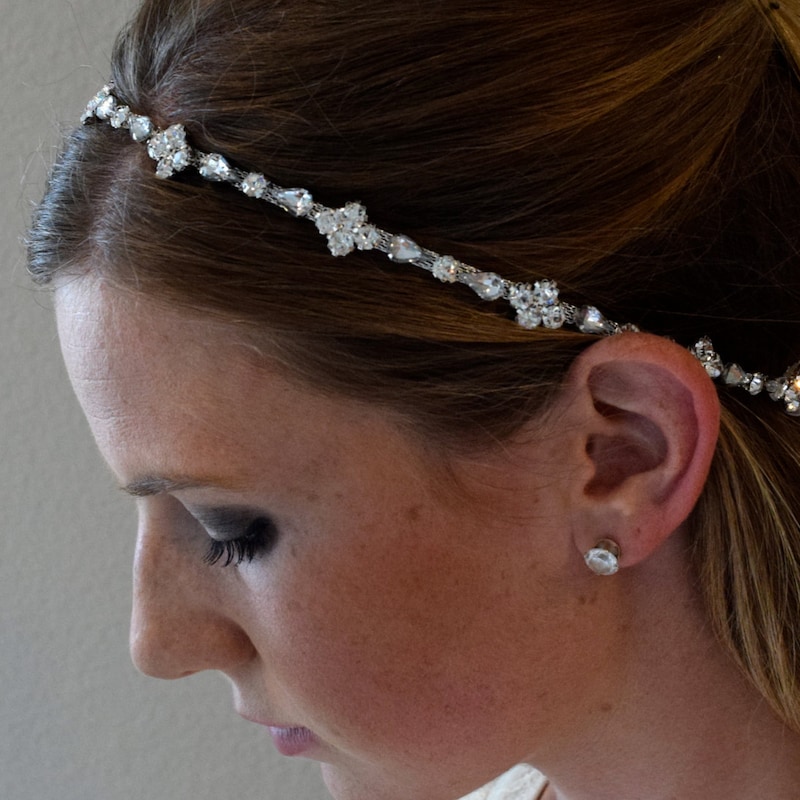 Rhinestone Headband - Etsy