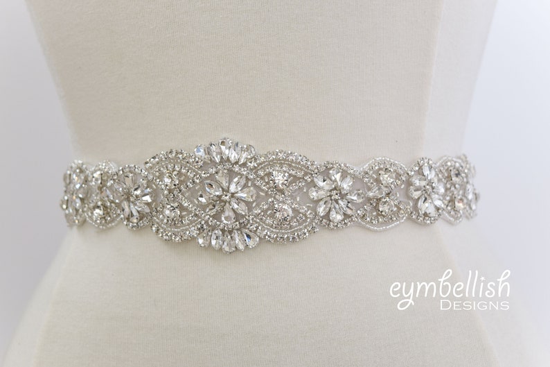 Crystal Rhinestone Belt with Clasp Bridal Belt Bridal Sash | Etsy