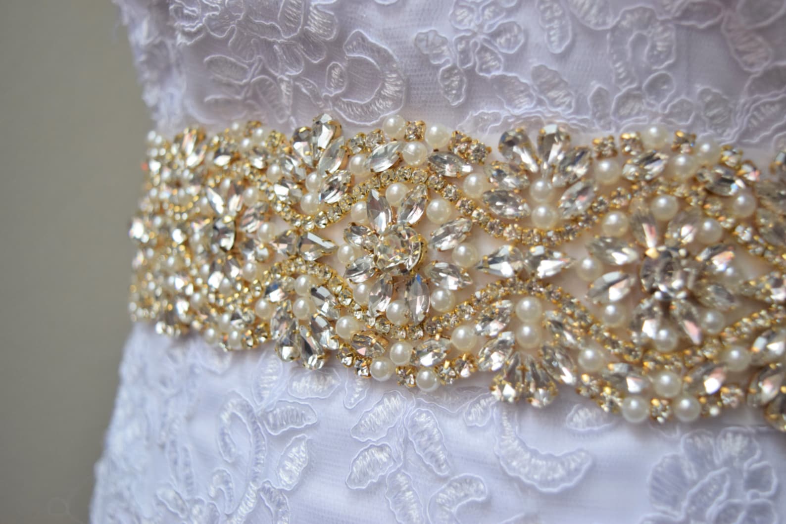 Gold Rhinestone Bridal Belt Gold Bridal Sash Rhinestone Belt | Etsy