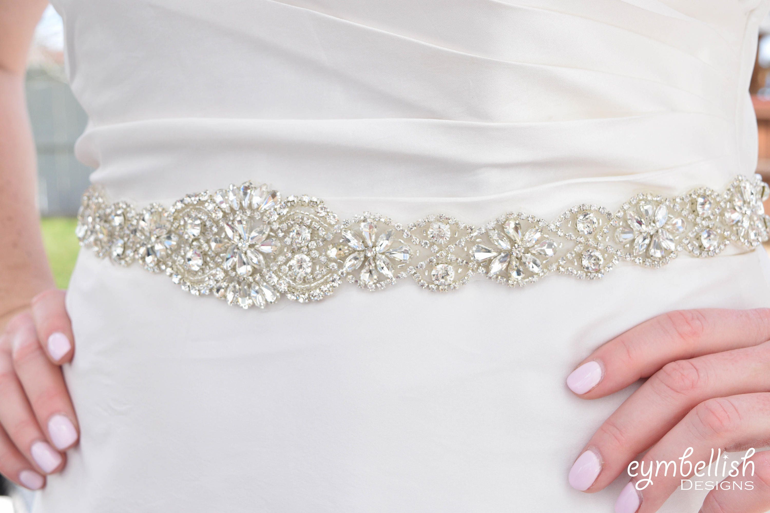 Crystal Rhinestone Belt with Clasp Bridal Belt Bridal Sash | Etsy