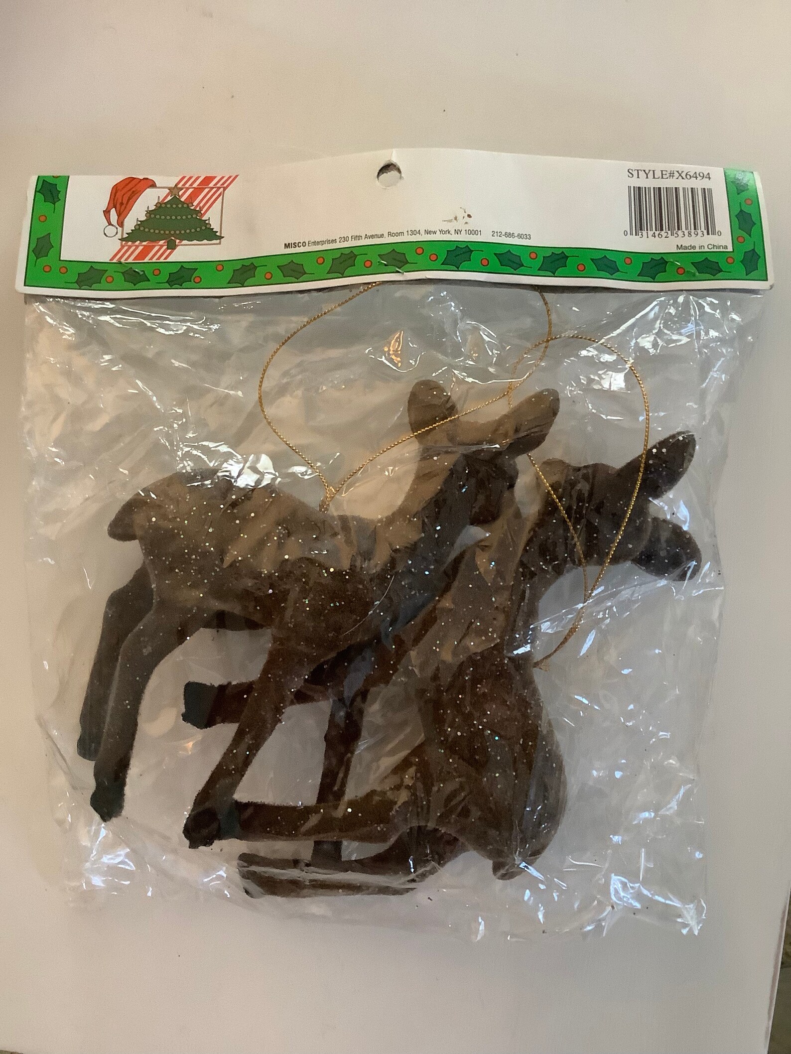 2 Flocked Deer Vintage Flocked Deer NIP Misco Flocked Deer - Etsy