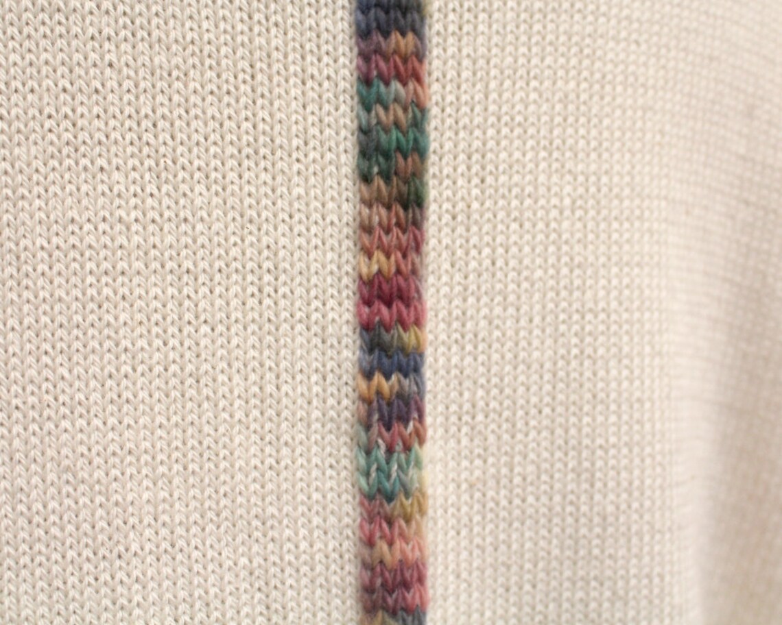 Autumn Woven Colorful Knit Sweater Knitted Sweater V-neck | Etsy