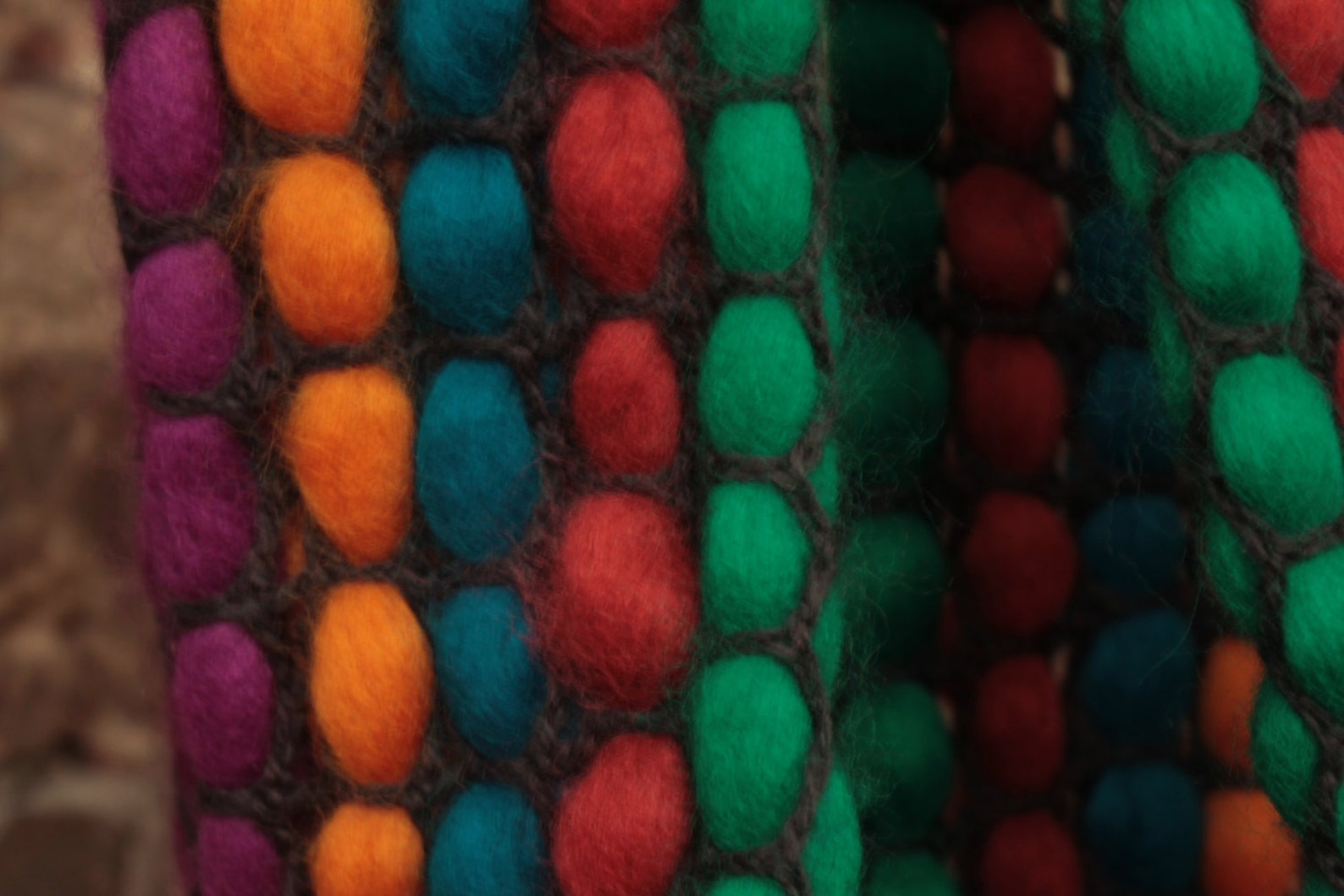 Multicolor Scarf Oversize Scarf Gift for Mom Chunky Knit - Etsy