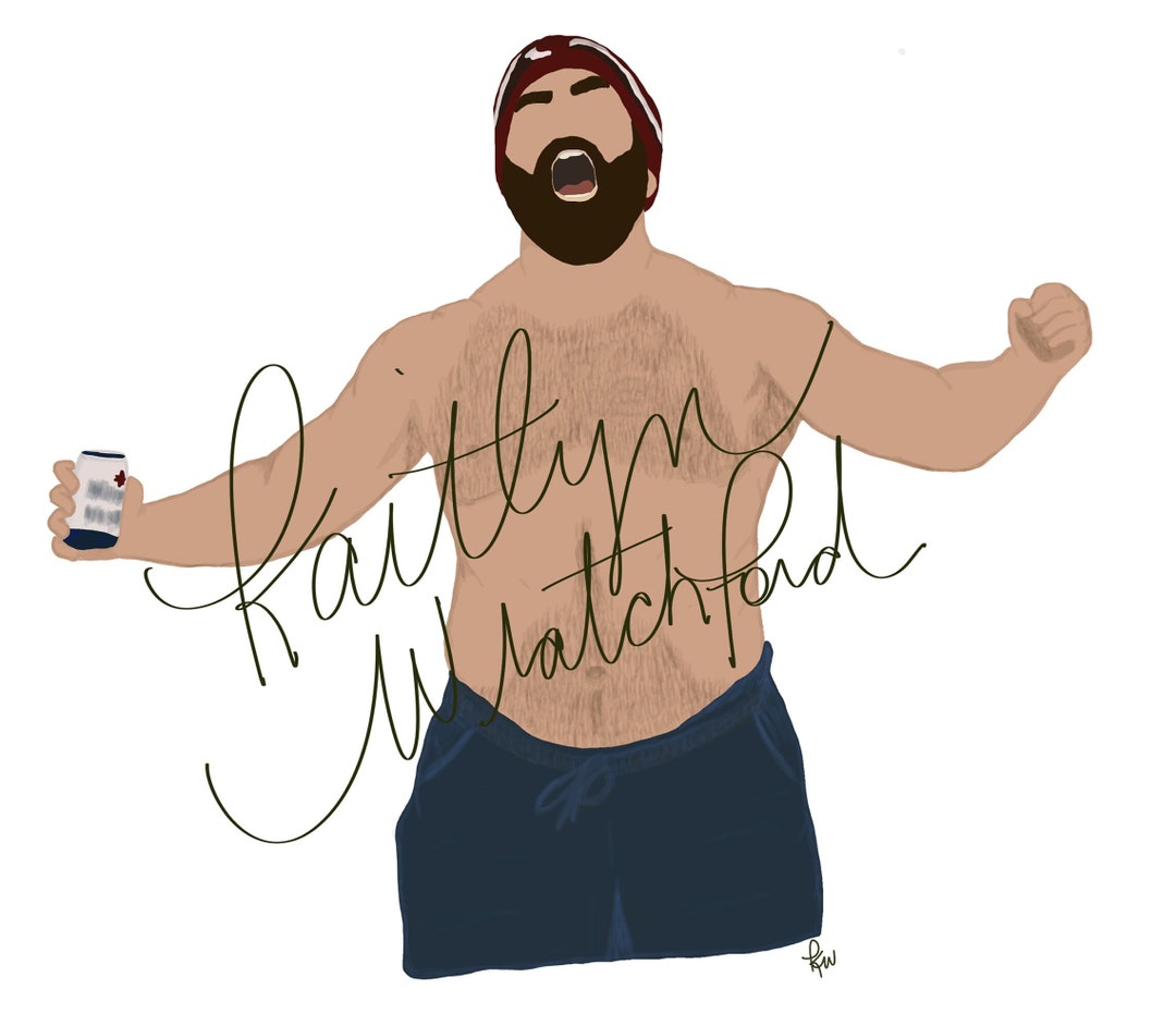 Jason Kelce Custom Drawing - Etsy