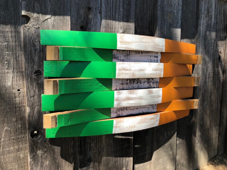 Wood Ireland Flag Ireland Flag Wine Barrel Decor Irish | Etsy