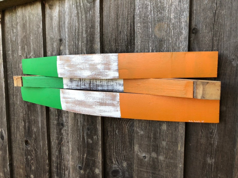 Wood Ireland Flag Ireland Flag Wine Barrel Decor Irish | Etsy