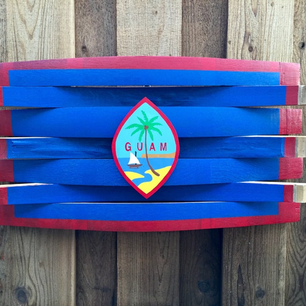 Guamanian Flag Art - Etsy