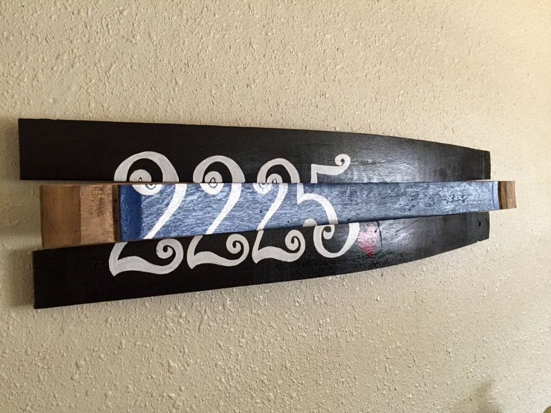 Personalized Wine Barrel Thin Blue Line Wall Hang Decor Wood - Etsy