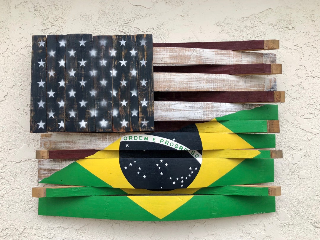 Wine Barrel American Blended Flag - Wood Wall Decorations - Wine Barrel ...