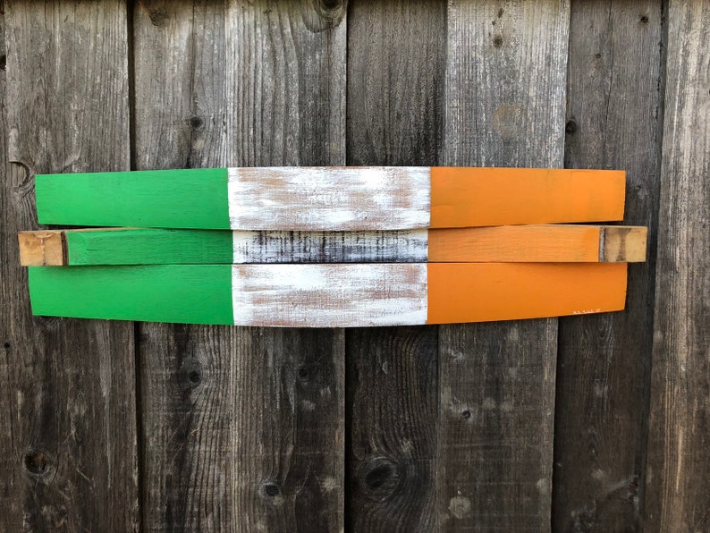Wood Ireland Flag Ireland Flag Wine Barrel Decor Irish | Etsy