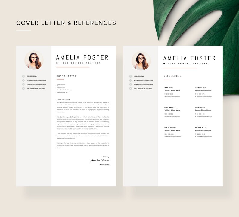 Beige Teacher Resume Template Word Pages Teaching Resume Education ...