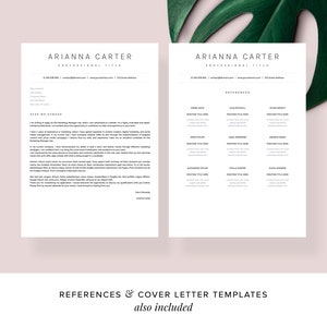 Professional Resume Template Word, Apple Pages Resume Template, CV ...