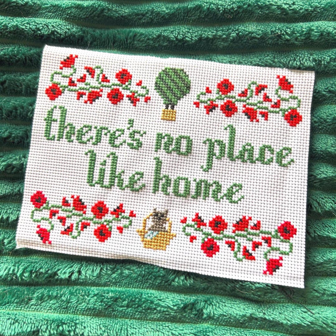 No Place Like Home Cross Stitch Pattern - Etsy