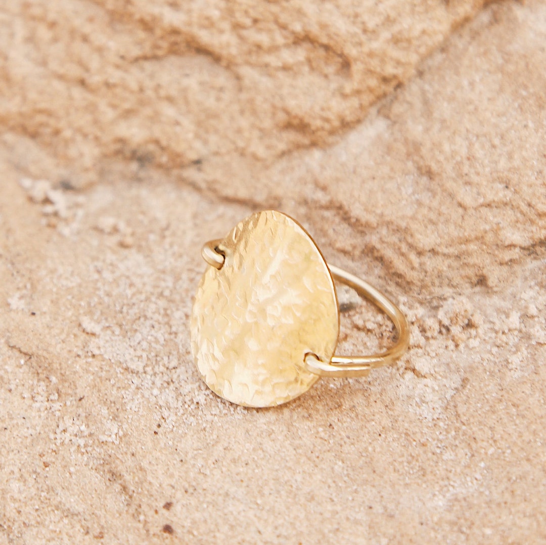 Hammered Statment Ring - Etsy