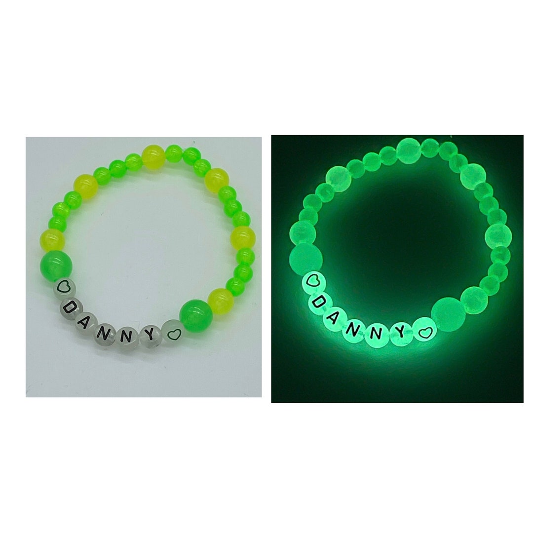 NKOTB DANNY Las Vegas Residency Glows in the Dark Chunky Bead Bracelet ...