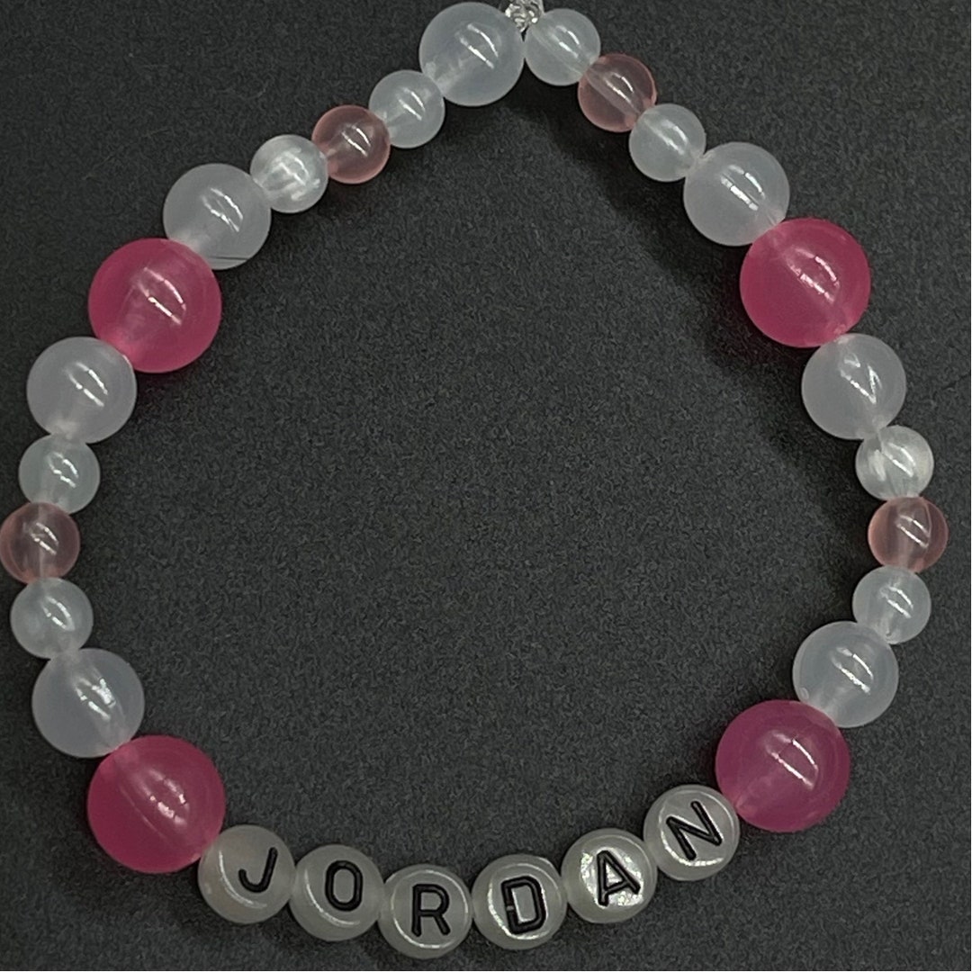 NKOTB JORDAN Las Vegas Residency GLOW in the Dark Bead Bracelet 7” Neon ...