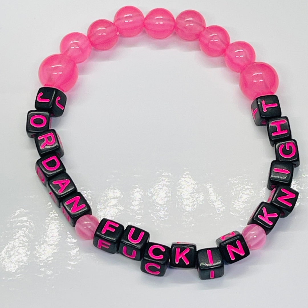 NKOTB JORDAN Fuckin KNIGHT Magic Summer Tour Glow in the Dark Pink ...