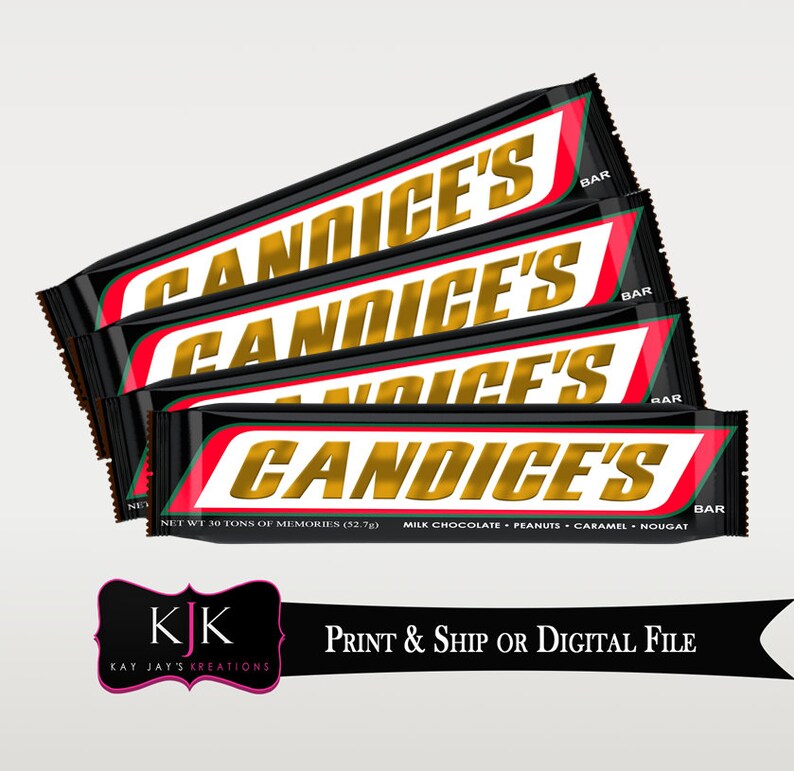 Personalized Candy Favors hershey Snickers Mms - Etsy