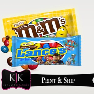 Personalized Candy Favors hershey Snickers Mms - Etsy