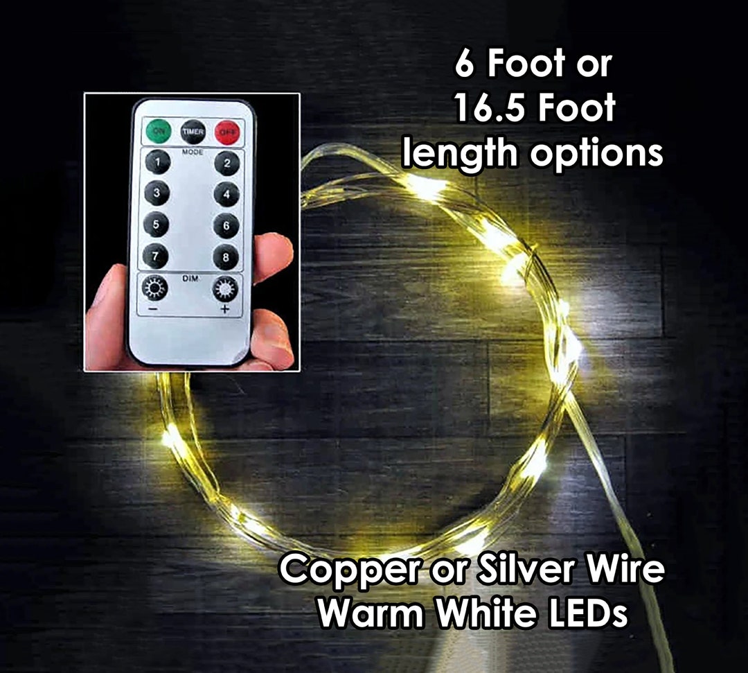 Battery Operated Fairy Lights With Remote 8 Different Modes Timer ...