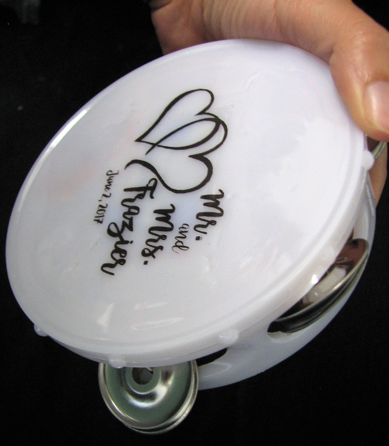 Custom Wedding Lighted Tambourines - Customized for Your Event ...